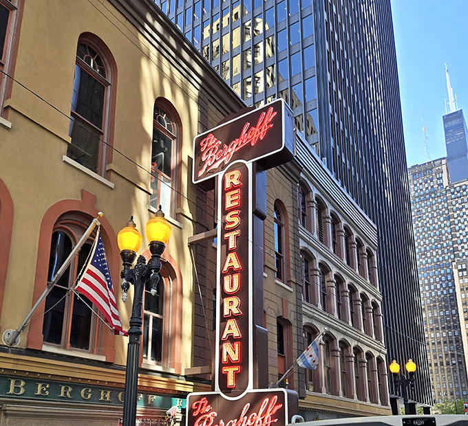 The Berghoff: Where German cuisine meets Midwest charm. It's like Oktoberfest, but with better table manners.