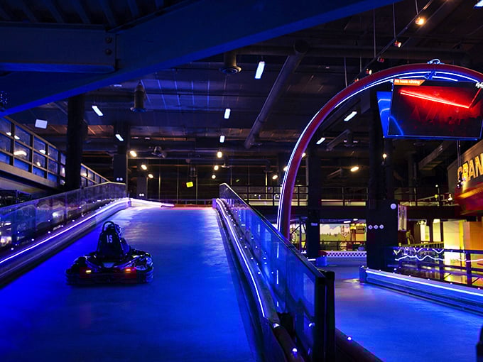 Neon nights and hairpin fights! The Fair on 4 turns mall-walking into mall-racing. Who knew shopping could be this exhilarating?