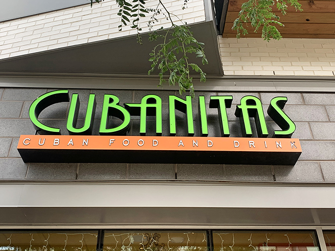 Day or night, Cubanitas Oak Creek is ready to party! The warm glow promises a cozy escape from Wisconsin winters.