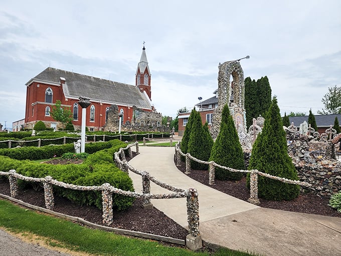 Part shrine, part craft explosion, the Dickeyville Grotto dazzles with its unique blend of patriotism and piety.