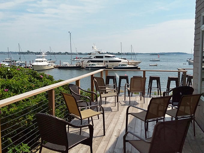 Views that'll make you say "Oh buoy!" Dolphin Marina: serving up scenery and seafood in equal measure.