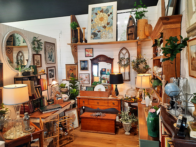 Curated collections and artful displays make Gather A Vintage Market a feast for the eyes. Warning: May cause spontaneous redecorating urges!