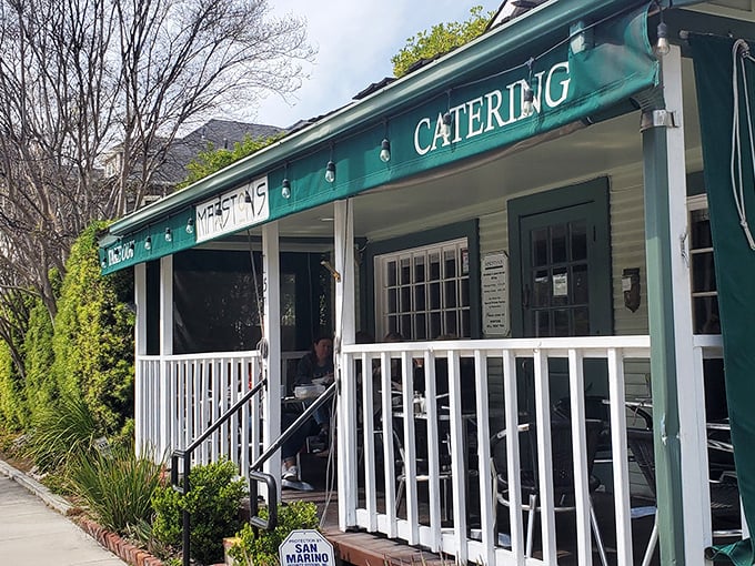 Breakfast with a pedigree! Marston's white-picket charm dishes up morning meals that would make Norman Rockwell reach for a fork instead of a paintbrush.