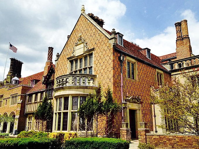 Tudor revival meets Midwest charm. With 110 rooms, you might need breadcrumbs to find your way out!