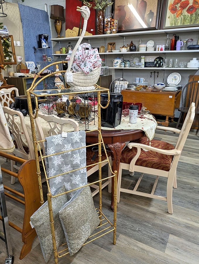 From knick-knacks to furniture, New Life Thrift is full of surprises. It's like a treasure hunt with no map needed!