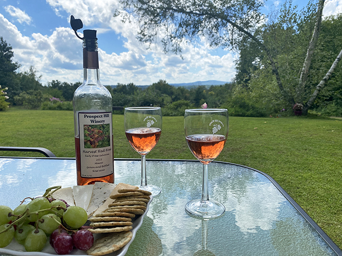 Picturesque outdoor seating that'll make you forget your phone exists. Prospect Hill is serving scenery with a side of Chardonnay!