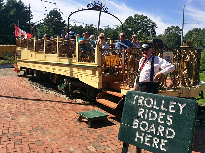 Nostalgia on wheels! Experience the charm of yesteryear's public transit in scenic Maine.