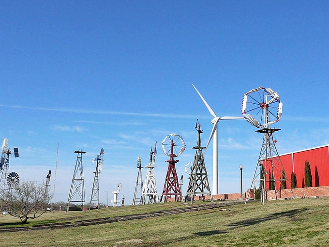 Windmills as far as the eye can see – it's like Don Quixote's worst nightmare came to life in Lubbock!