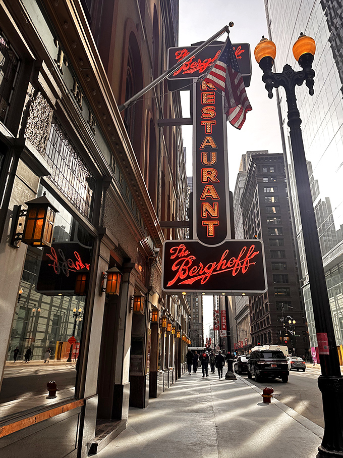 Step into The Berghoff and you're transported to old-world elegance. The only thing older than the decor is the delicious tradition.