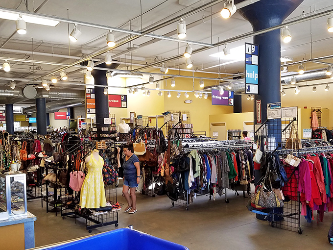 The Goodwill Store (Boston): "Tech time capsule alert! The electronics section here is like a museum of gadgets past. Anyone up for some Tetris on a brick-sized Game Boy?"