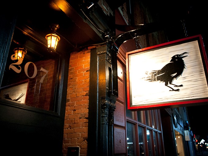 Quoth the raven, "Order more!" This moody masterpiece of a bar will have you poetry in motion... towards the cocktail menu.