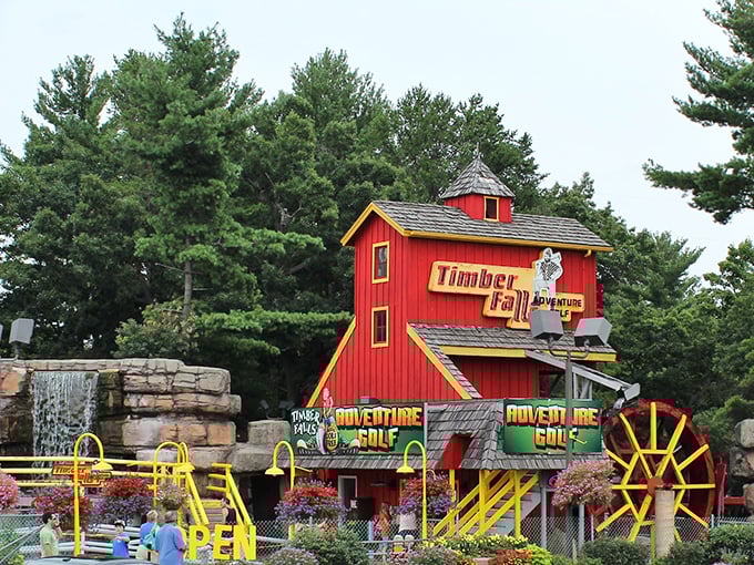 Mini-golf with a side of adrenaline! Sink putts while coasters roar overhead. It's multitasking at its most fun.