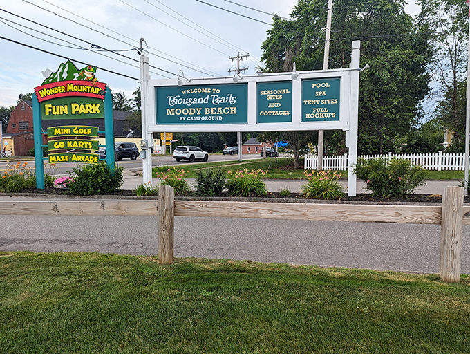 Where your golf ball might get a unexpected spa day and your scorecard fears for its life.