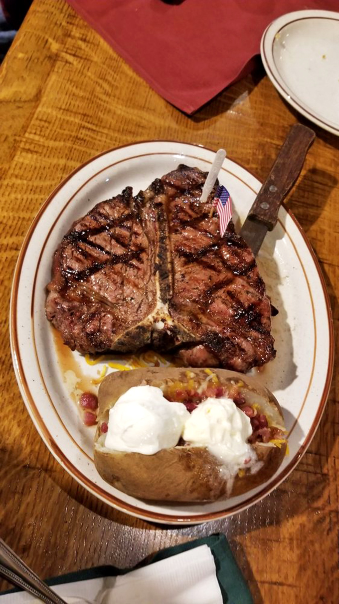 They say it's the best steak in town, but I'd argue it's the best this side of the Mississippi. Sorry, other steaks!