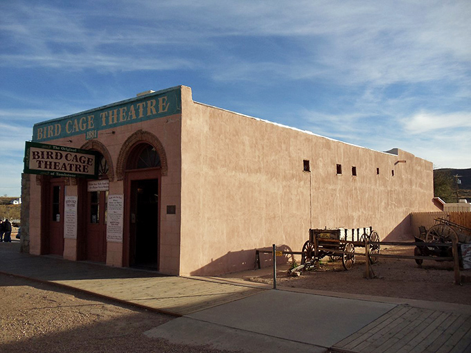 The Bird Cage Theatre stands as a perfectly preserved time capsule, its adobe walls holding secrets of countless wild nights.