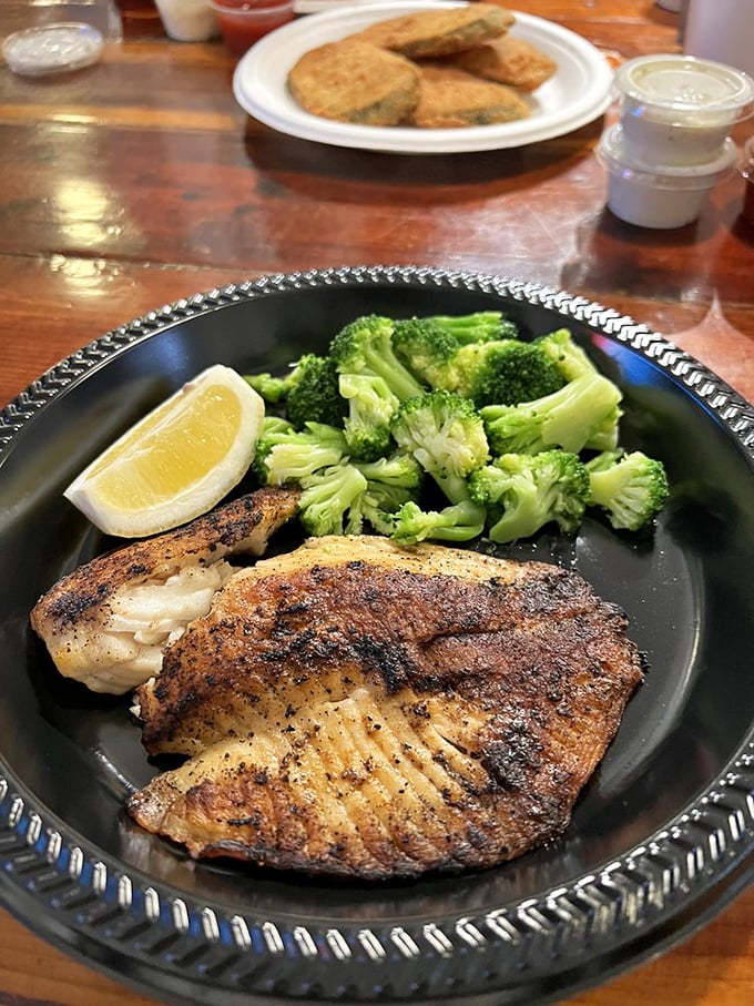 Who says healthy can't be heavenly? This Cajun grilled tilapia and broccoli plate is like a spa day for your palate.