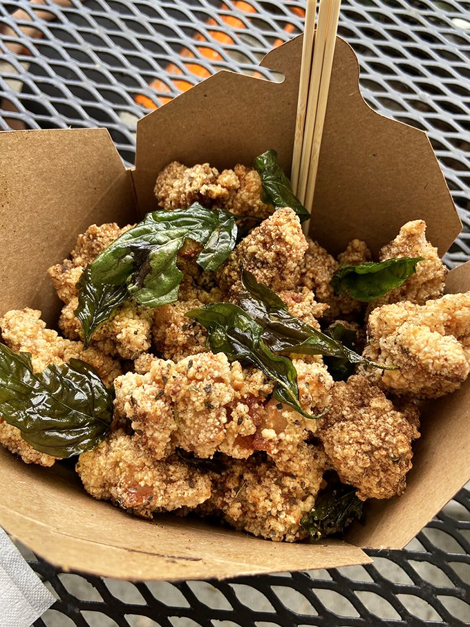 Chicken bits that'll make you lose your wits! These crispy morsels are like edible gold nuggets, but way more delicious and less likely to set off metal detectors.