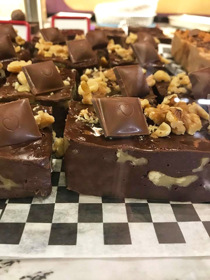 Fudge so good, it should be illegal! This chocolate walnut masterpiece is the confectionery equivalent of a warm hug.