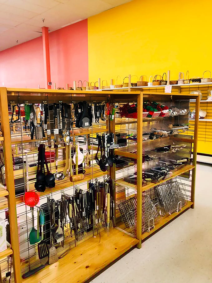 Kitchen gadget heaven! From whisks to ladles, this aisle is where culinary dreams and impulse buys collide.