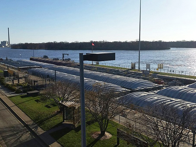 This dock isn't just for boats; it's for dreamers too. Pull up a chair, dangle your feet, and let the Mississippi whisper its secrets. Just don't fall in &ndash; the fish have enough company.