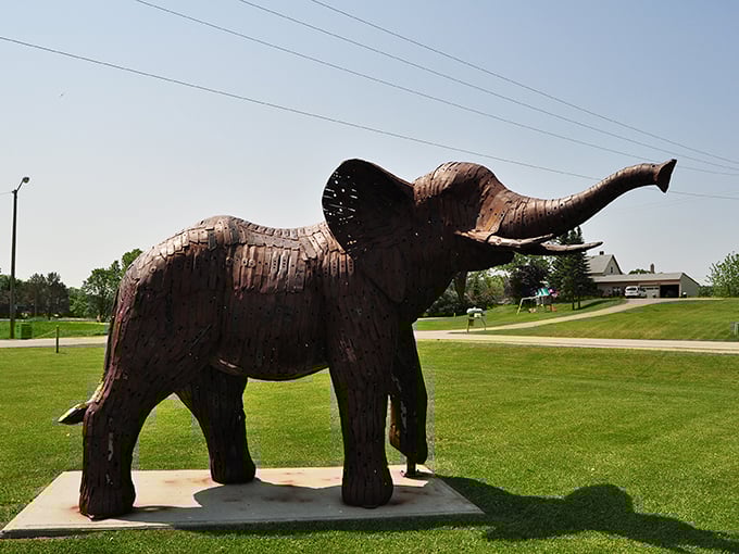 Dumbo's got nothing on this mammoth masterpiece. Ken Nyberg's elephant sculpture trumpets the power of imagination.