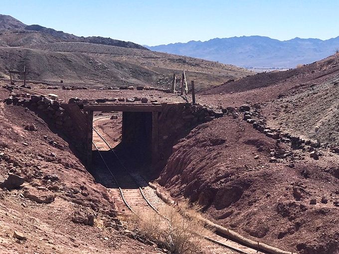 All aboard the express train to yesteryear! This track carried silver, but now it's loaded with wide-eyed tourists and their precious memories.