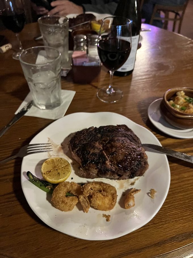 Surf meets turf in the tastiest tango. Who knew shrimp could hold their own against a steak this good?