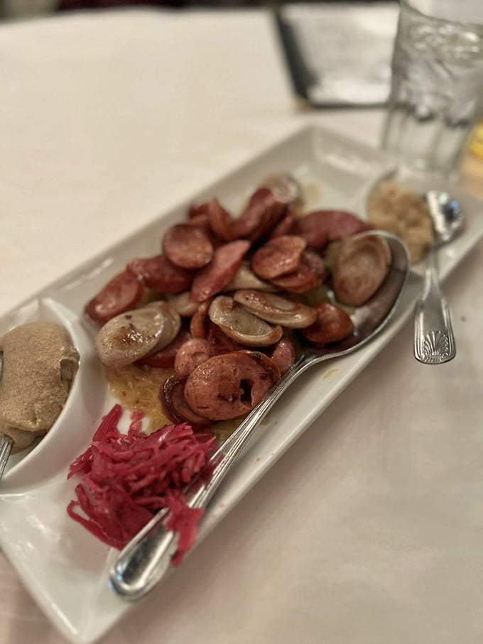 The wurst is yet to come! A sausage sampler that's like a delicious tour of Germany, no passport required.