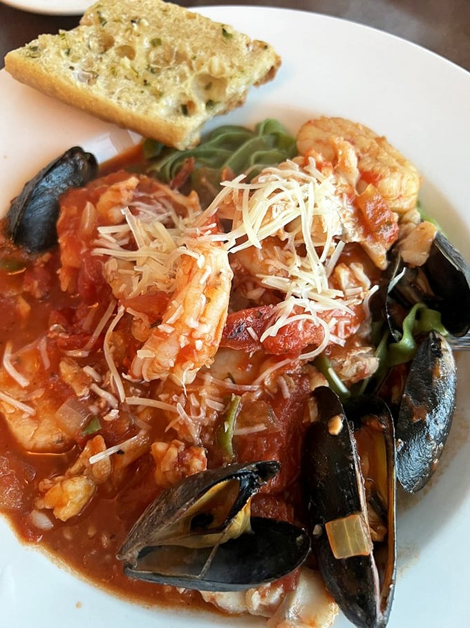 The seafood marinara that launched a thousand ships... or at least a few fishing boats. Homer would write epics about this oceanic feast!