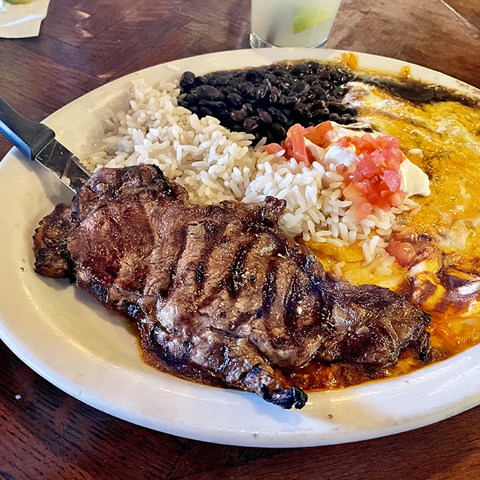 Sirloin perfection! This steak is so tender, it practically cuts itself. It's the James Bond of the beef world - smooth, sophisticated, and unforgettable.