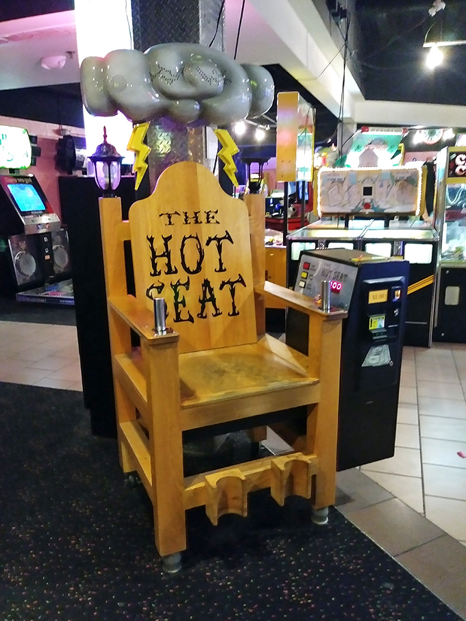 "The Hot Seat" &ndash; where shocking fun meets questionable life choices. It's like a throne for the king of "hold my beer" moments.