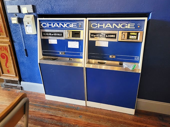 The gateway to gaming glory! These change machines transform boring bills into golden tokens of possibility. Let the games begin!
