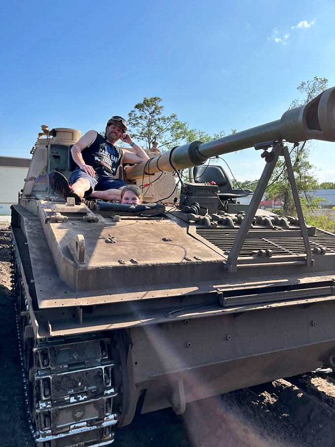 Up close and personal with history on treads. It's like a time machine, but with more horsepower and less paradoxes.