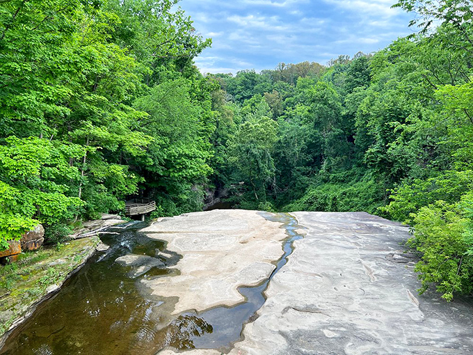 River, river on the ledge, who's the fairest of them all? Brandywine Creek puts on a mesmerizing show before its big plunge.