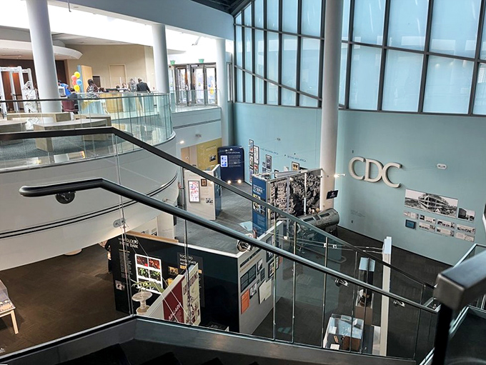 A bird's-eye view of health history! From this vantage point, you can almost see the germs plotting their next move.