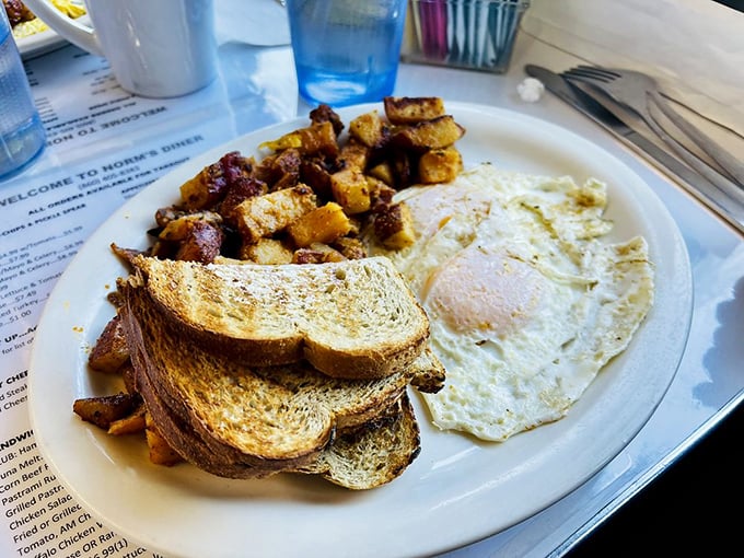 Breakfast of champions, or anyone who wants to feel like one. This plate is a symphony of flavors that'll make your taste buds sing.