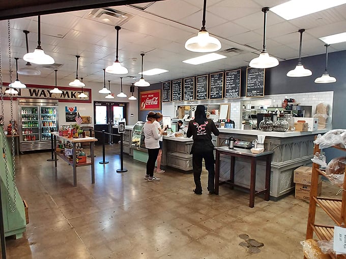 Refuel your antiquing adventure at this charming cafe. It's where "Mad Men" meets modern day, with a side of comfort food.