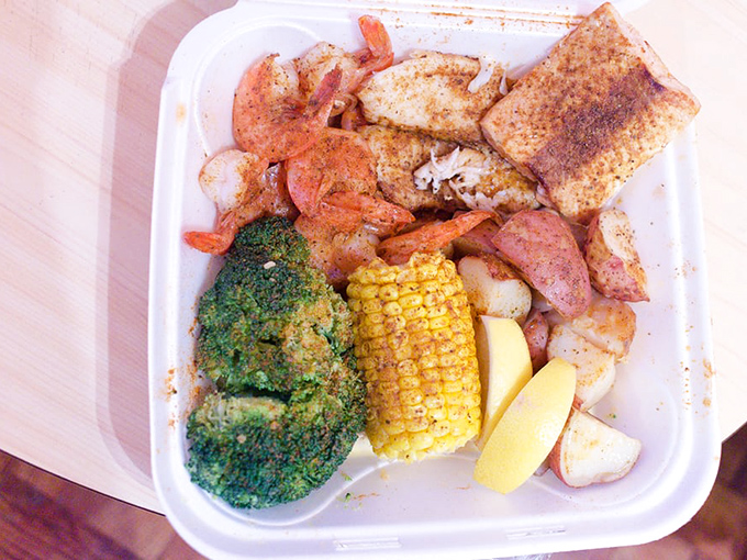 Cajun shrimp and fish: where the Gulf Coast meets the Midwest in a spicy, savory dance on your taste buds.