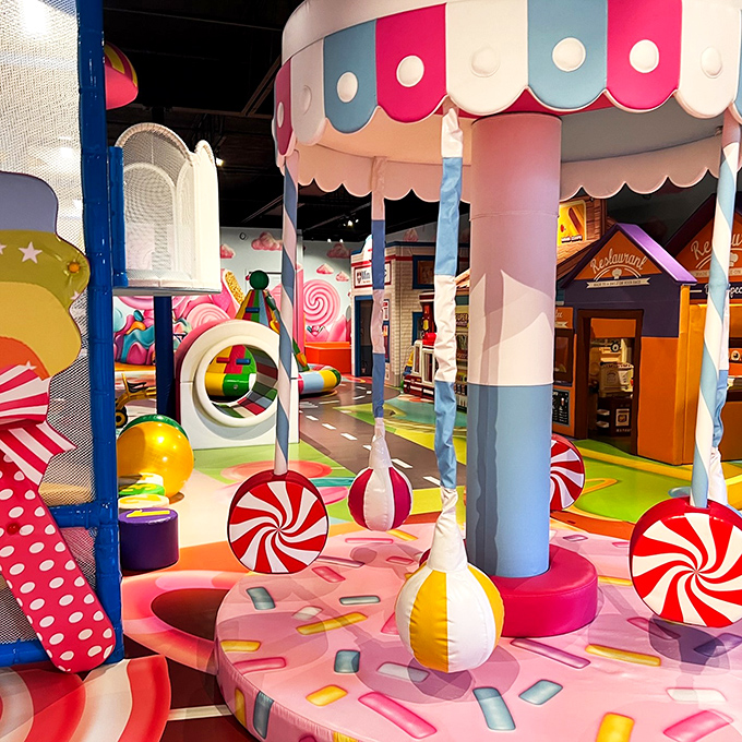 Round and round we go, where the sugar high stops, nobody knows! These candy-themed rides are the stuff of Candyland dreams come true.