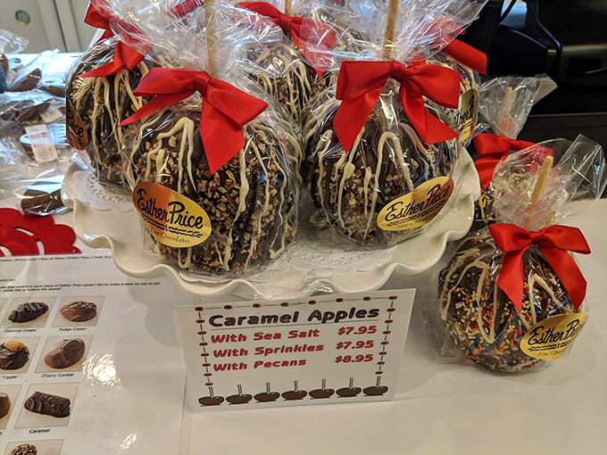 Caramel apples gone glam! These fancy fruit treats are dressed to impress, proving that sometimes you can improve on Mother Nature's perfection.