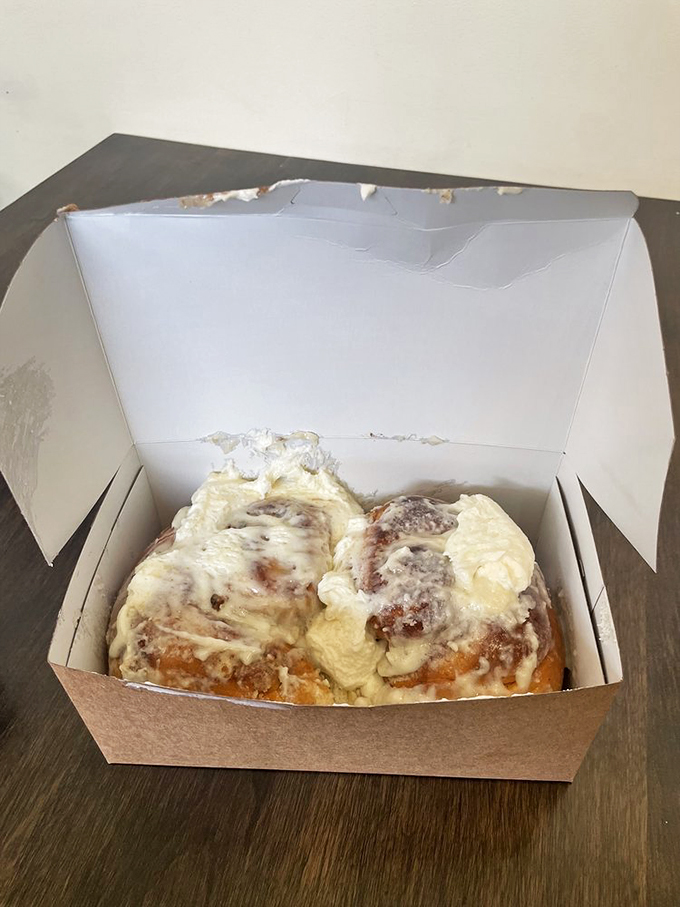 These aren't just cinnamon rolls; they're edible hugs. Comfort food that wraps you up in a warm, gooey embrace.