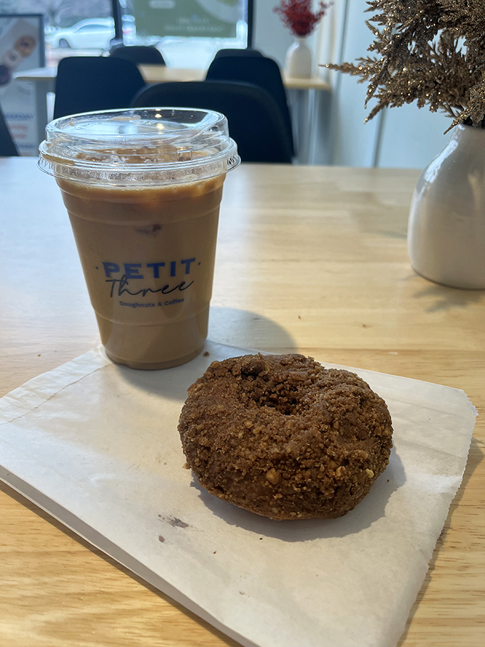 Cinnamon coffee cake meets donut in this delightful mashup. It's the breakfast equivalent of a cozy sweater on a crisp autumn morning.