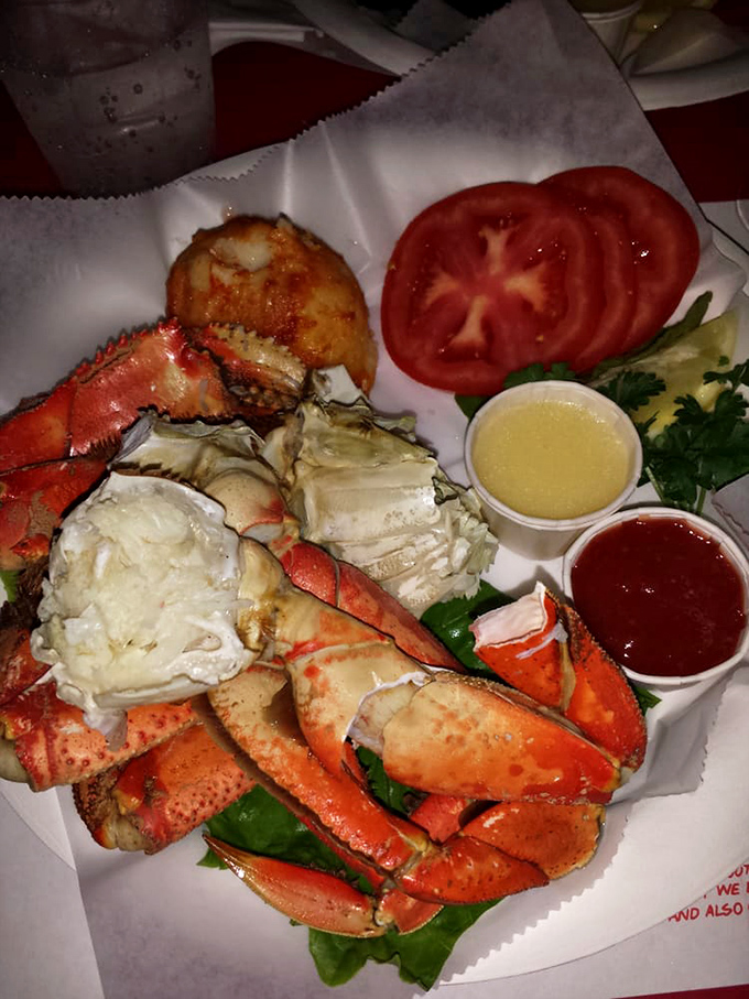 Crab legs for days! This Dungeness crab plate is the seafood lover's equivalent of striking gold in the California hills.