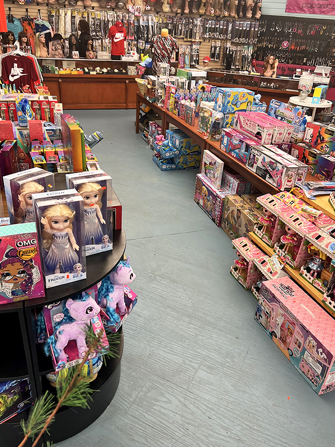 Dolls, dreams, and endless possibilities! This toy section is like Pixar's Toy Story come to life, minus the existential crises.