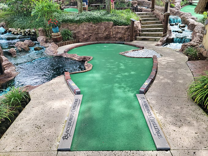 This hole's trickier than solving a Rubik's Cube blindfolded. But hey, at least there's no risk of walking the plank!