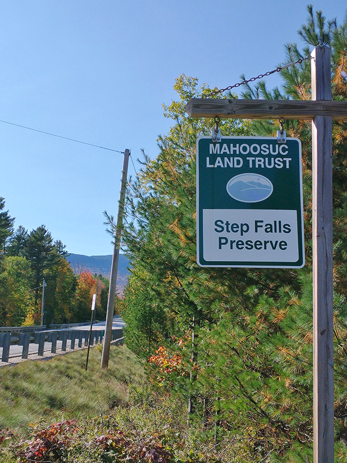 The sign of a good time ahead! Step Falls Preserve: where the excitement level is higher than your smartphone's battery percentage.