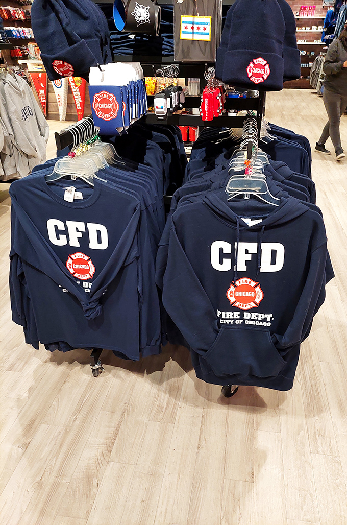 Suit up in Chicago Fire Department gear without the pesky firefighting duties. These hoodies are hotter than the Great Chicago Fire of 1871!