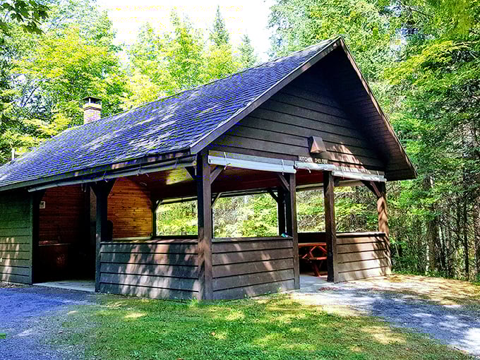 Rustic chic meets wilderness retreat. This charming shelter could give HGTV's "Tiny House" a run for its money.