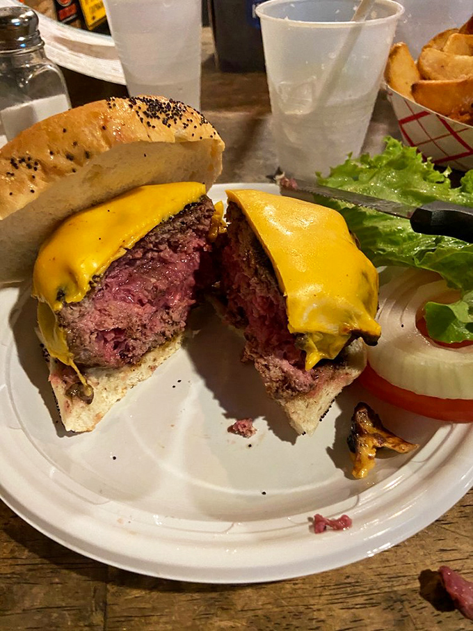 Pink perfection! This medium-rare marvel proves that sometimes, it's what's on the inside that counts &ndash; especially when it's this juicy.