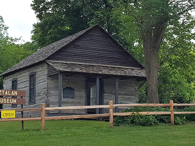 History's cozy cabin! This rustic museum is like your grandpa's shed, if grandpa collected thousand-year-old artifacts instead of rusty tools.